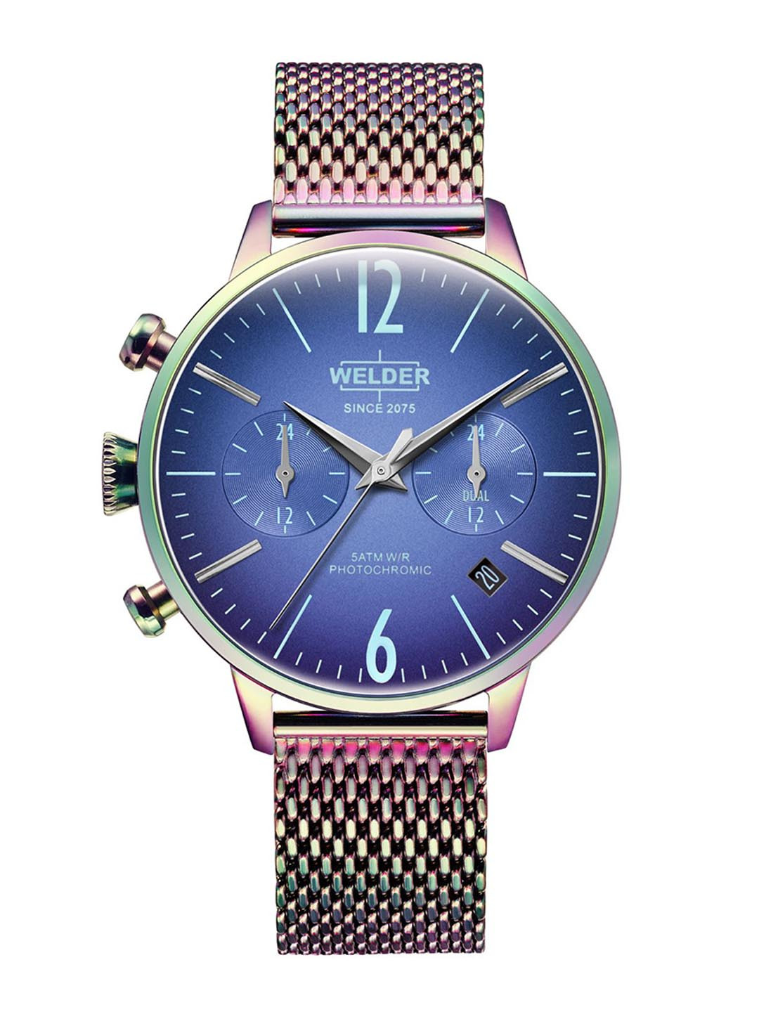 Buy WELDER Women Brass Dial & Stainless Steel Straps Analogue Multi ...