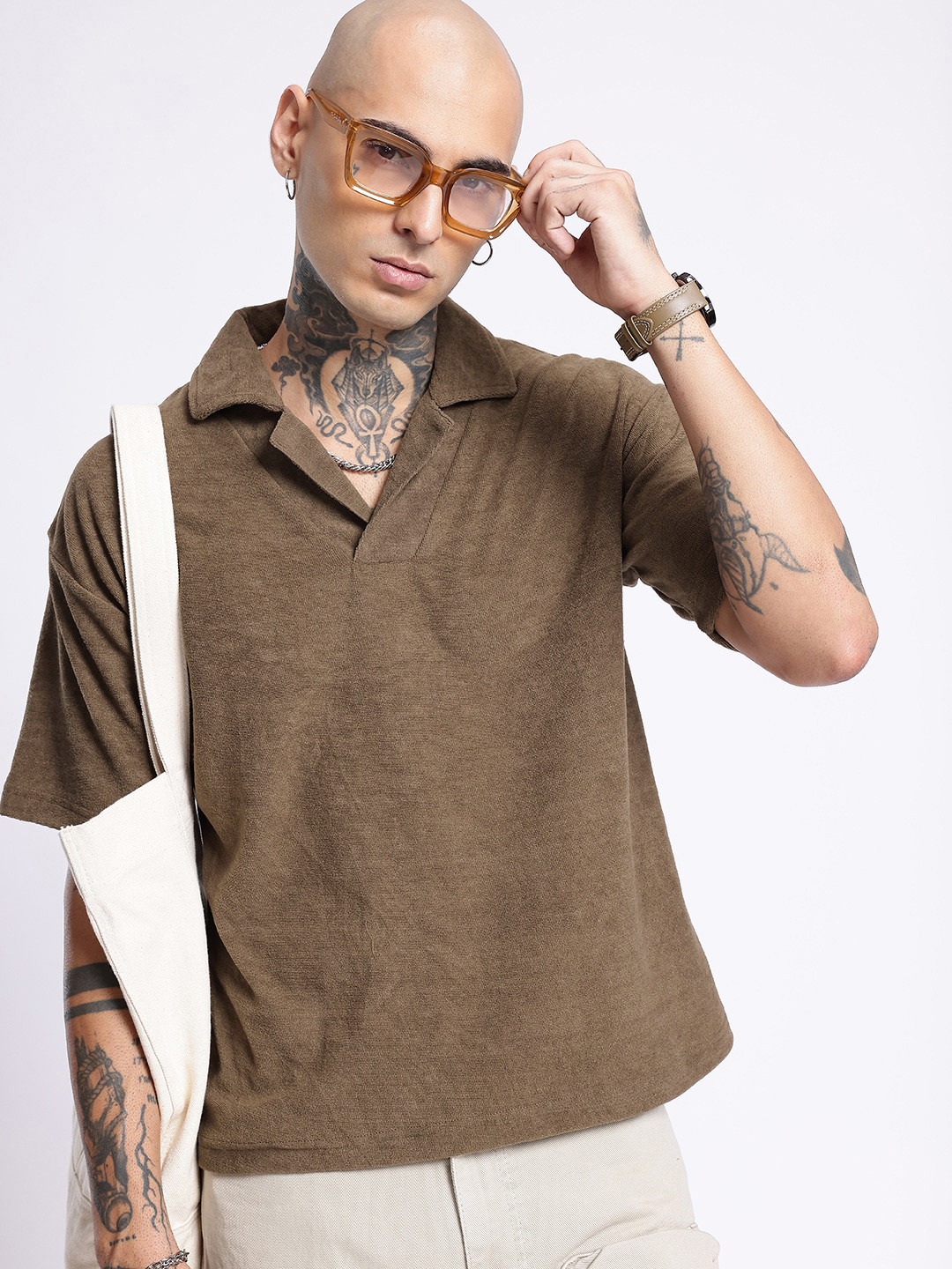 Buy Glitchez Classic Vibes Relaxed Fit Polo Collar T Shirt - Tshirts ...