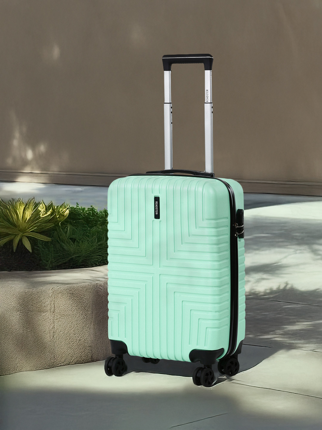 Buy Roadster Unisex Textured HRD Small Hard Suitcase Cabin Trolley Bag ...