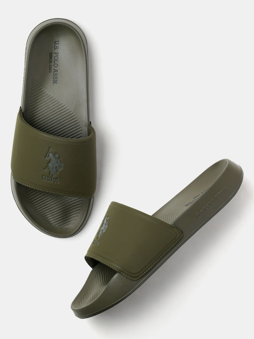 Buy U.S. Polo Assn. Men Printed Sliders - Flip Flops for Men 31694423 ...