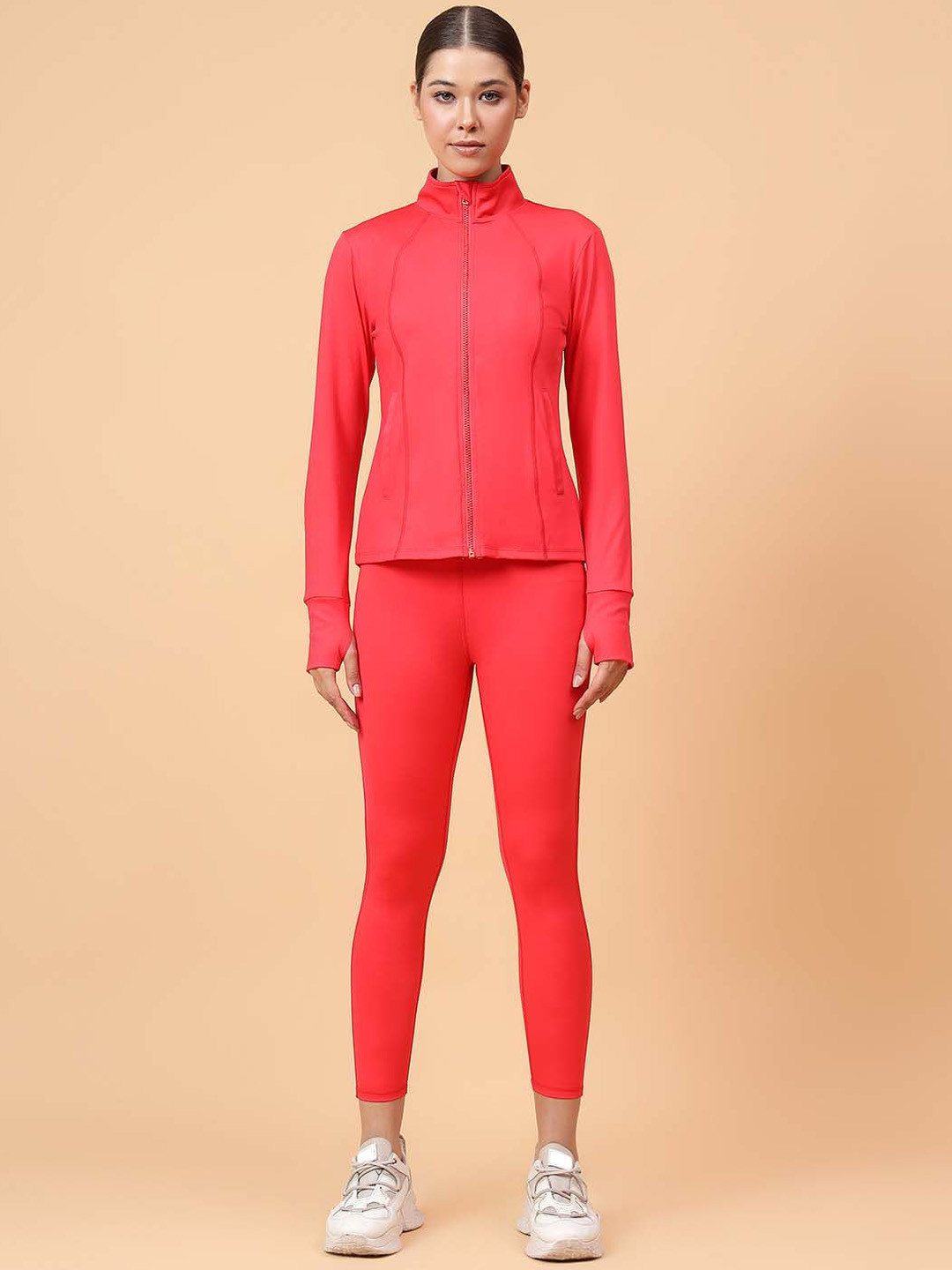 Buy Fitkin Women Red Fit Move Run Jacket - Jackets for Women 31725355 ...