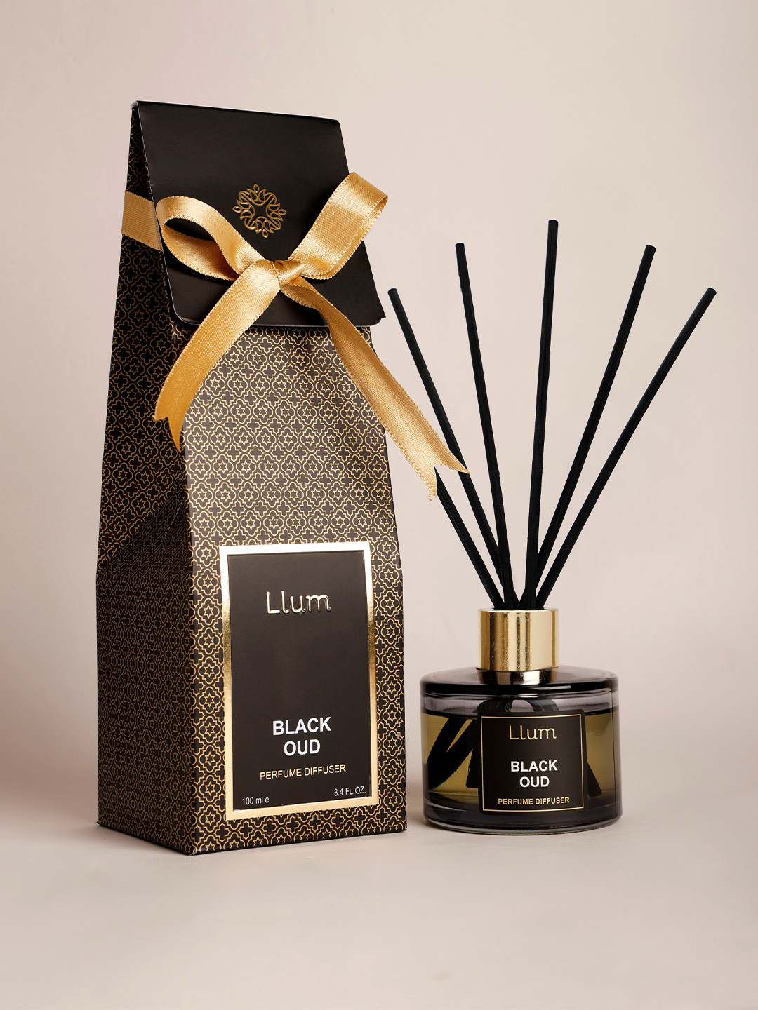 Buy LLUM Black Oud Reed Diffuser Set 100 Ml - Aroma Oil Diffusers for ...
