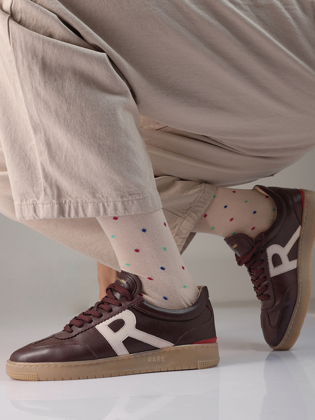 Buy RARE RABBIT Men Leather Lace Up Sneakers - Casual Shoes for Men ...