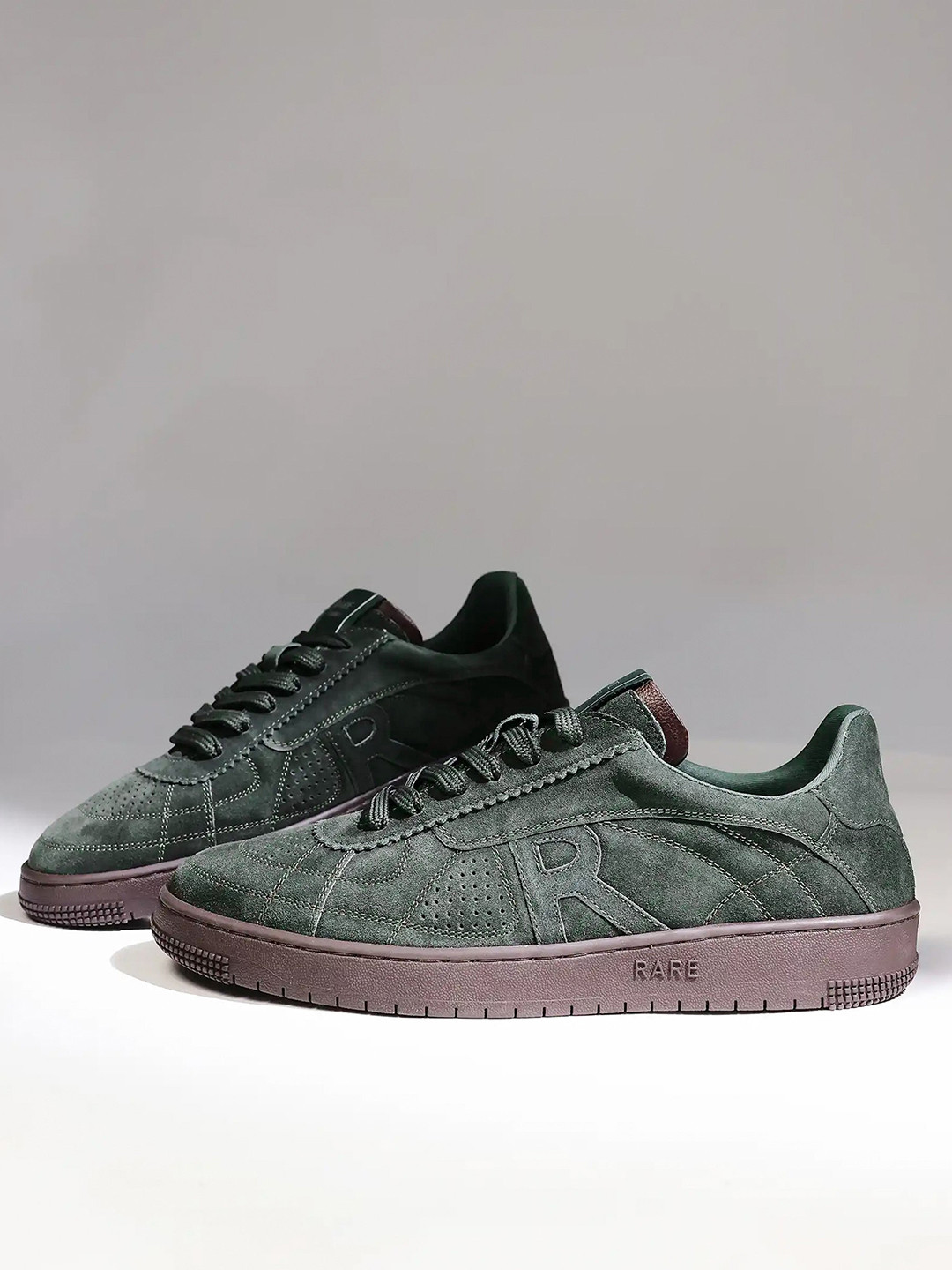 Buy RARE RABBIT Men Perforations Suede Sneakers - Casual Shoes for Men ...