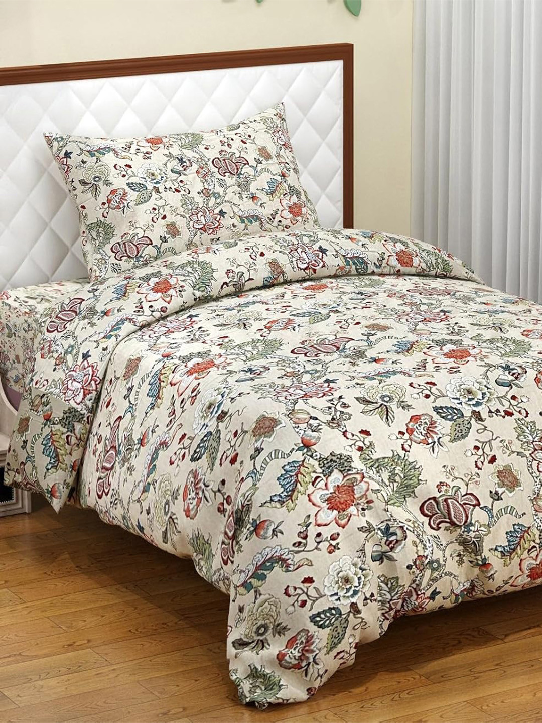 Buy Trance Home Linen Pure Cotton Single Rajai Cover/Blanket Cover ...