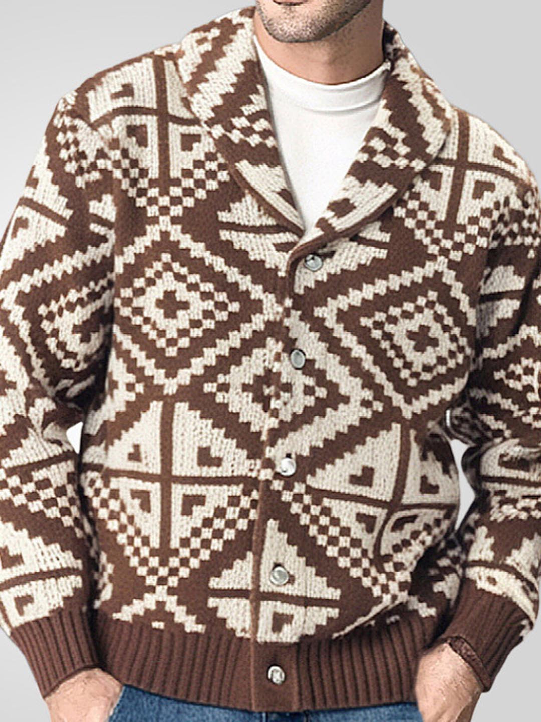 Buy Mast & Harbour Men Printed Cardigan - Sweaters for Men 31774565 ...