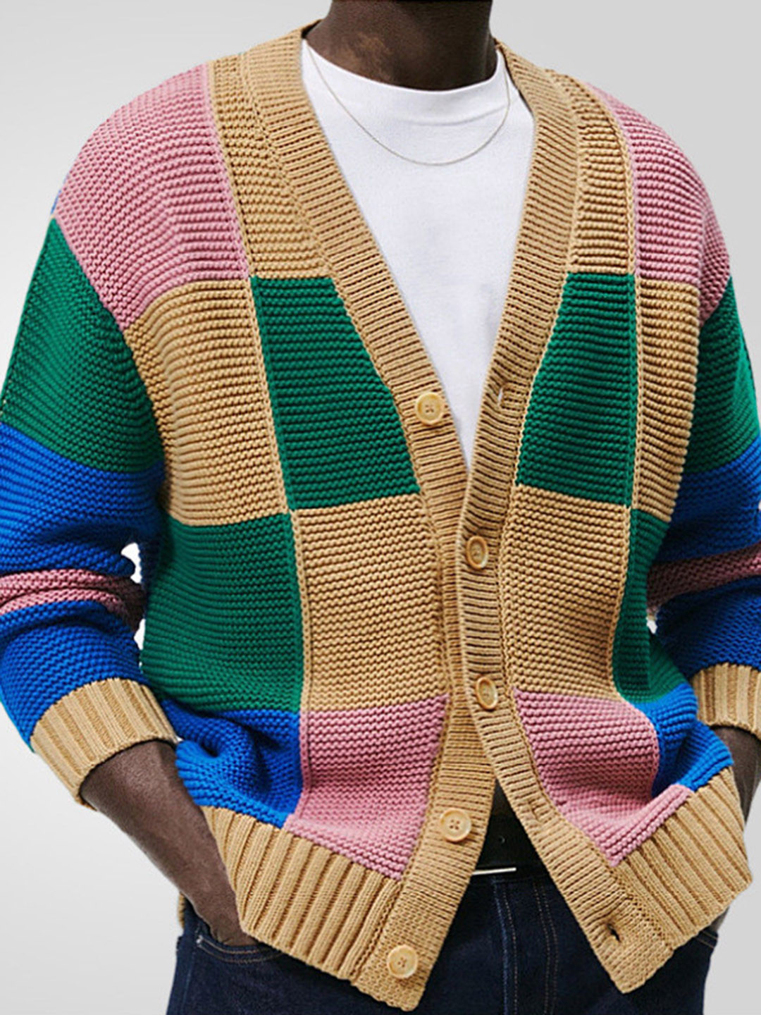 Buy Mast & Harbour Men Colourblocked Cardigan - Sweaters for Men ...