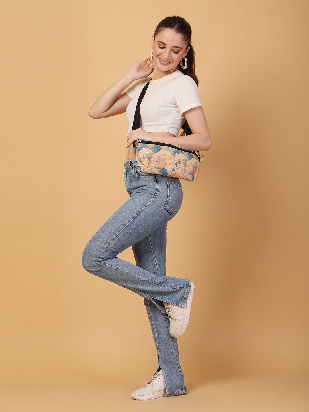 Buy Anouk Floral Printed Crossbody Sling Bag - Handbags for Women ...