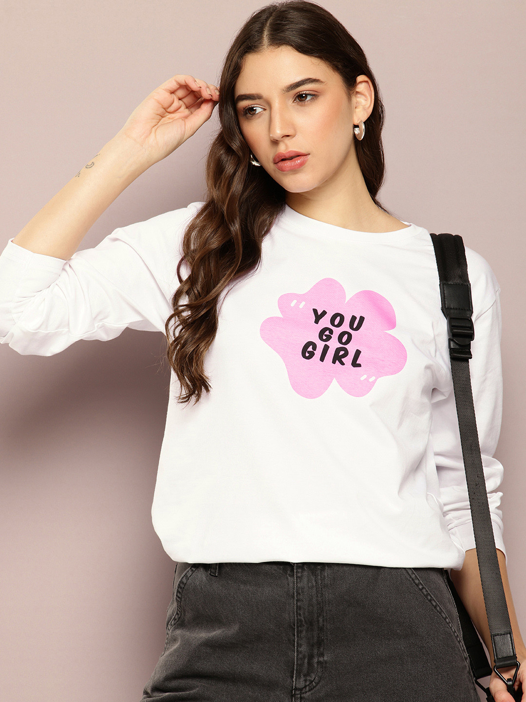 Buy DILLINGER Typography Printed Drop Shoulder Sleeves Oversized Pure ...