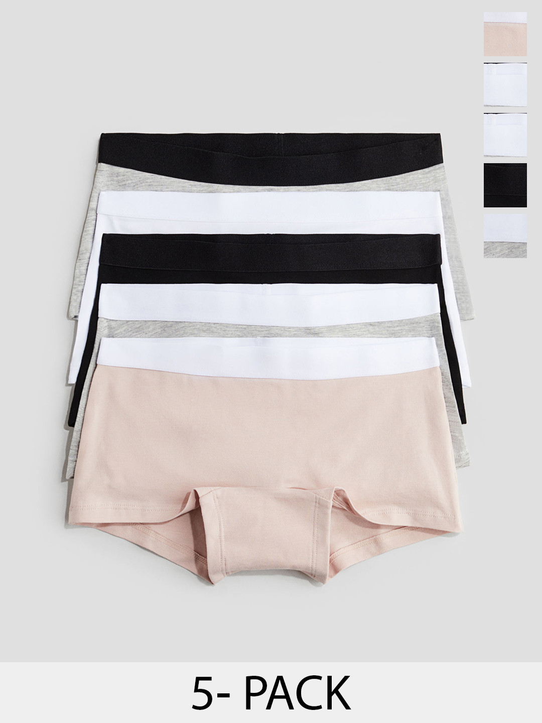 Buy H&M Girls 5 Pack Cotton Boxers - Briefs for Girls 31910690 | Myntra