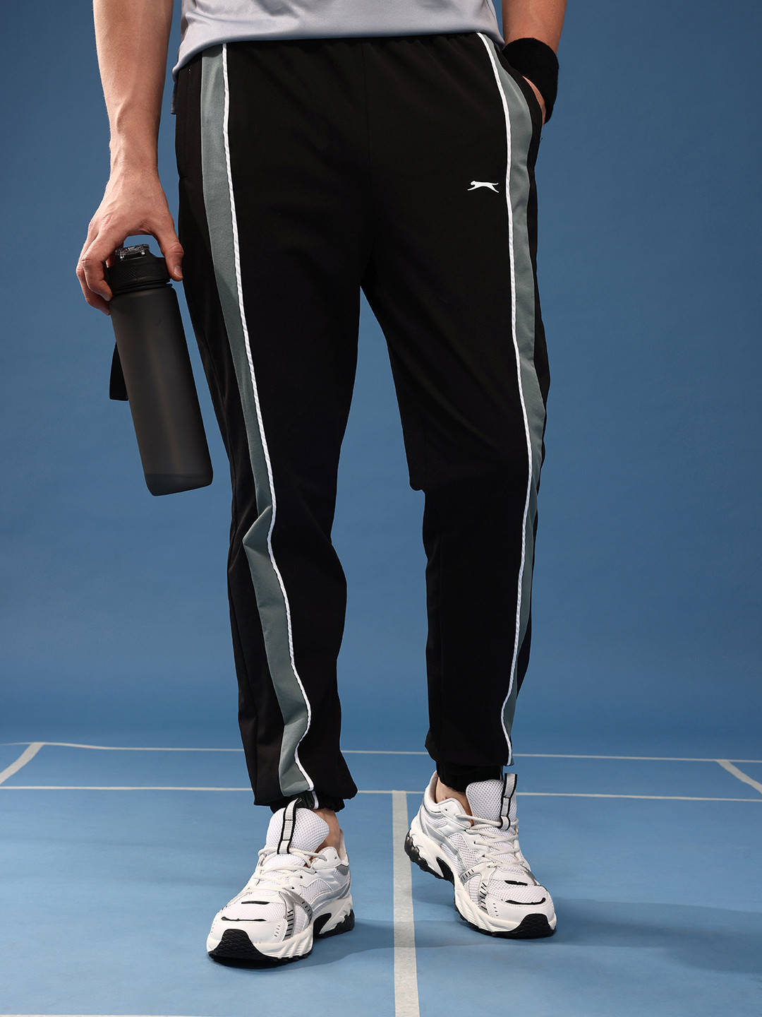 Buy Slazenger Men Joggers Track Pants With Side Stripes - Track Pants ...