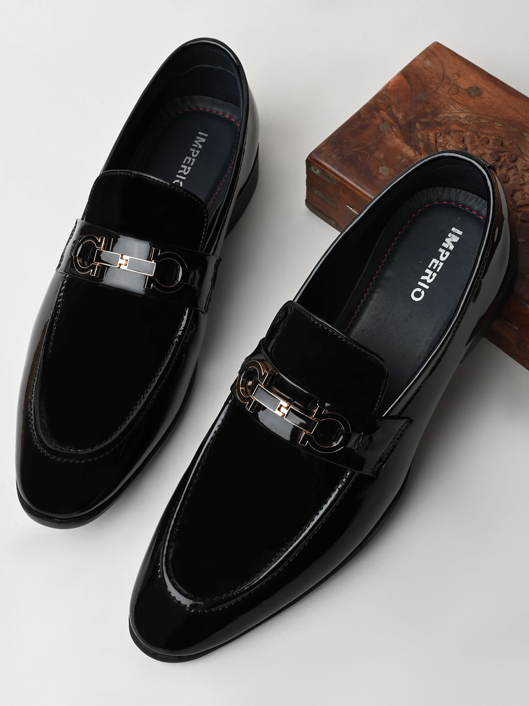 Buy Regal Men Round Toe Slip On Formal Loafers - Formal Shoes for Men ...