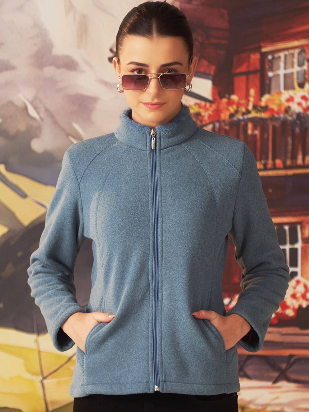 Buy Lakshita Women Acrylic Longline Tailored Jacket - Jackets for Women ...