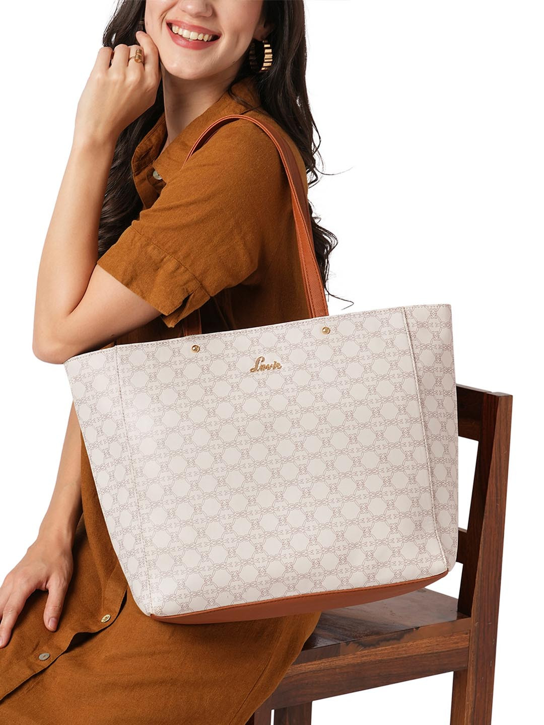 Buy Lavie Women Mono Amanda Large Tote Handbag - Handbags for Women ...