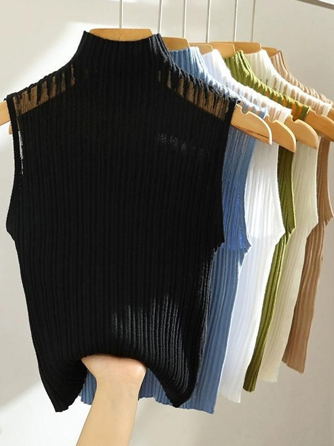Buy Alamode By Akanksha Black Women Phoebe Statement Summer Tank Top ...