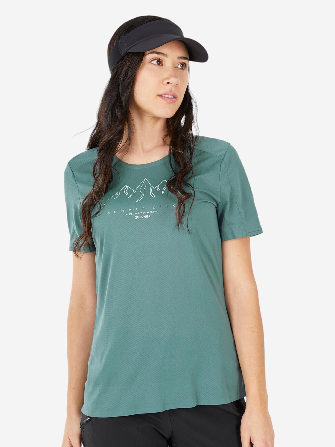 Buy Quechua By Decathlon Women Graphic Printed Round Neck T Shirt ...