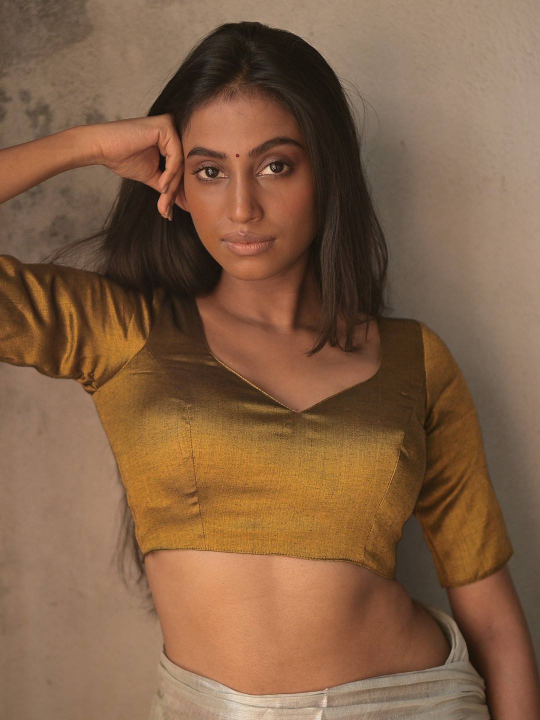 Buy HUTS AND LOOMS Women Sweetheart Neck Saree Blouse - Saree Blouse ...