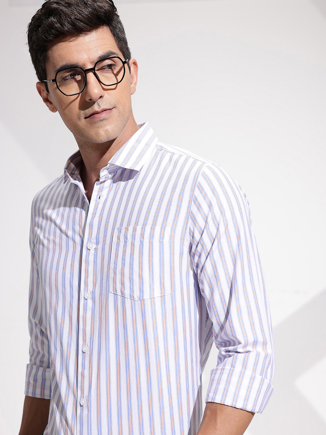 Buy Encore By INVICTUS Striped Formal Shirt - Shirts for Men 31952476 ...