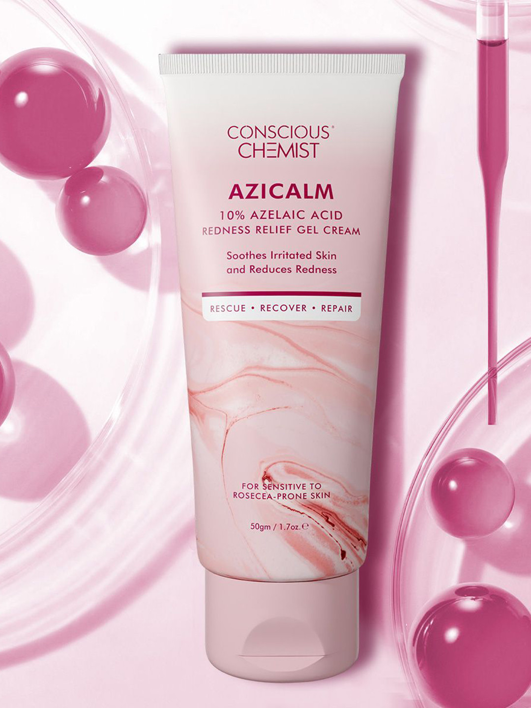 Buy Conscious Chemist Azicalm 10% Azelaic Acid Face Cream 50 G - Day ...