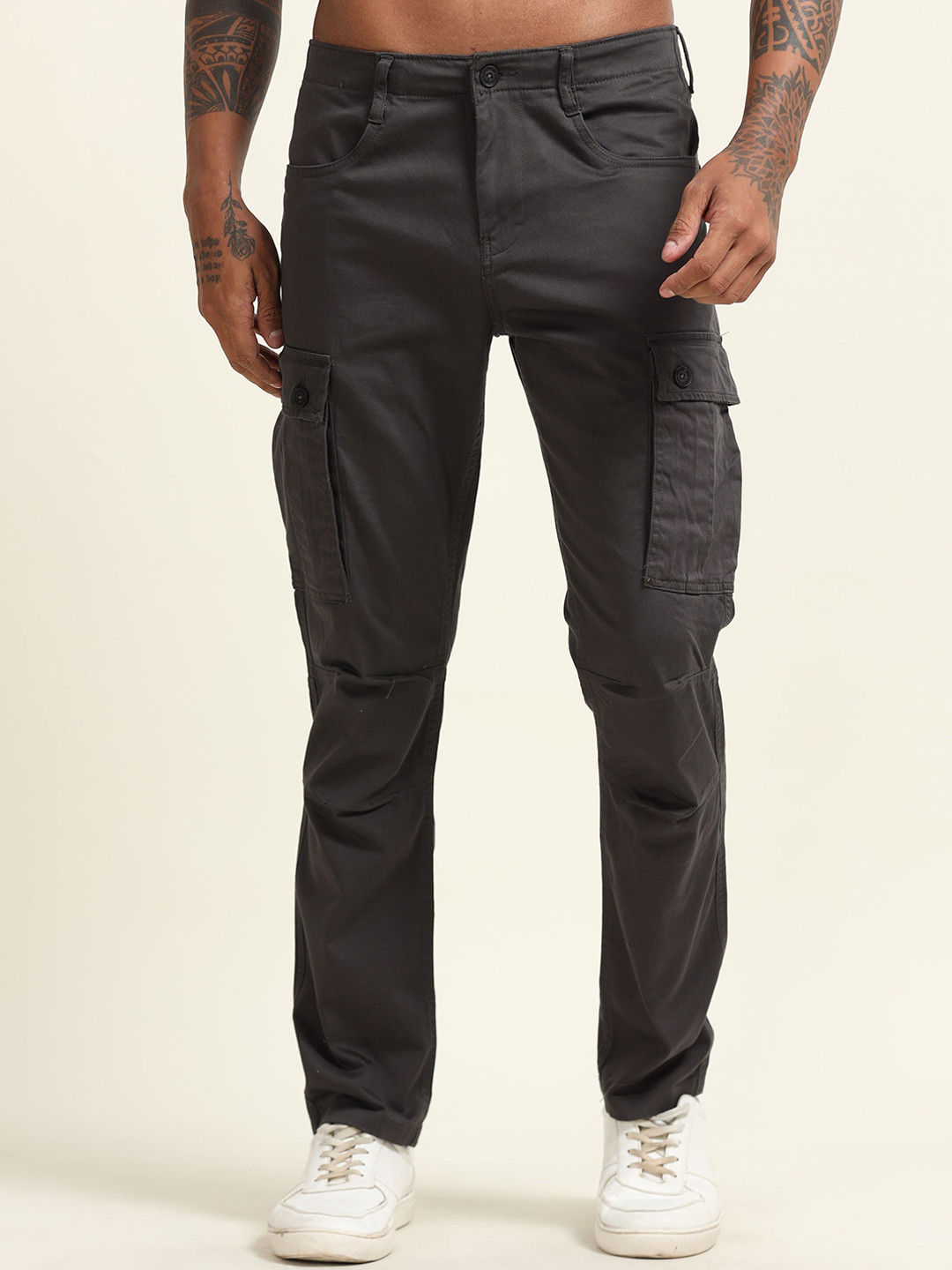 Buy RIGS AND RAGS Men Relaxed Cargos Trousers - Trousers for Men ...