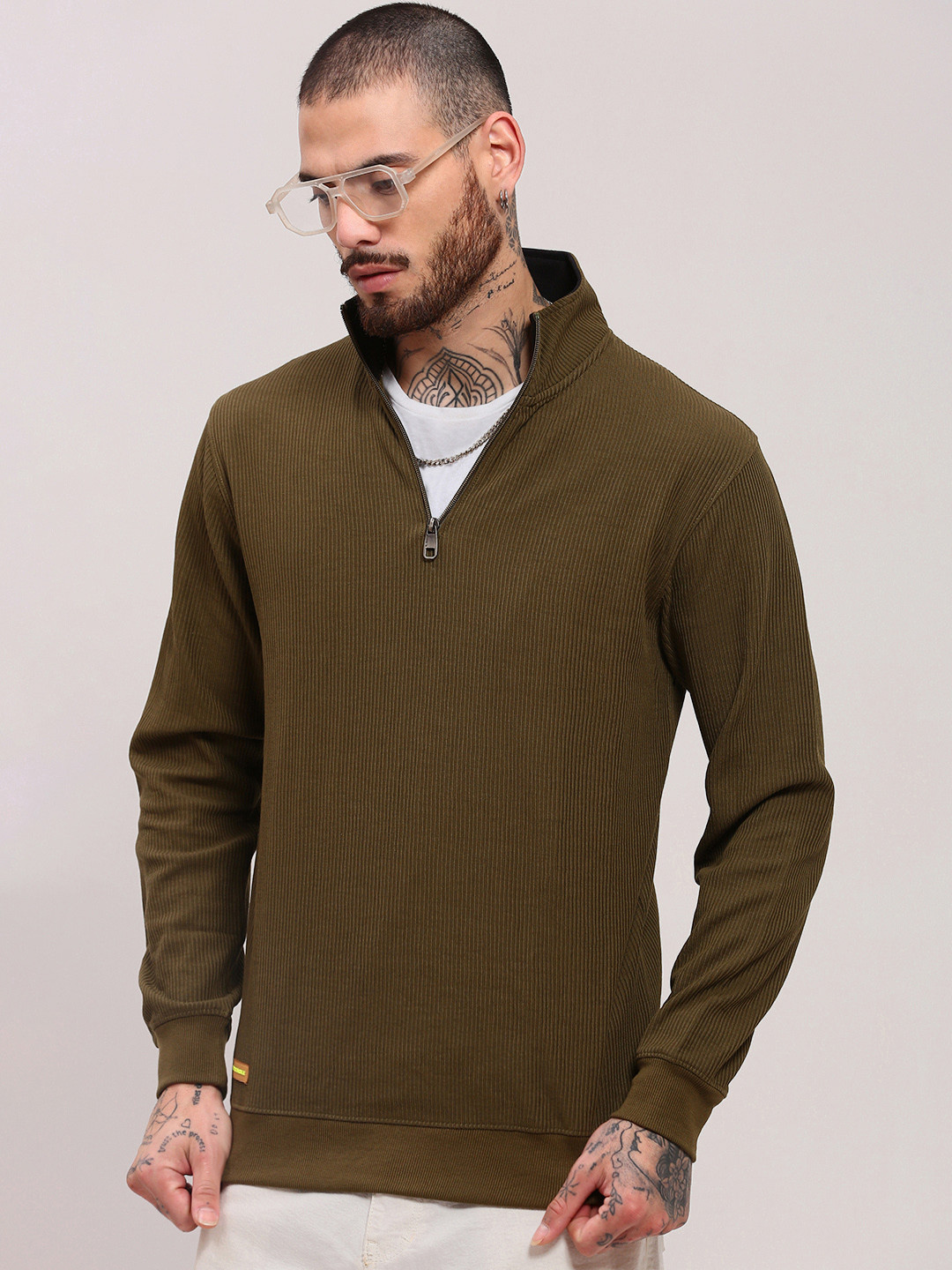 Buy SHOWOFF Men High Neck Pullover - Sweaters for Men 31958709 | Myntra