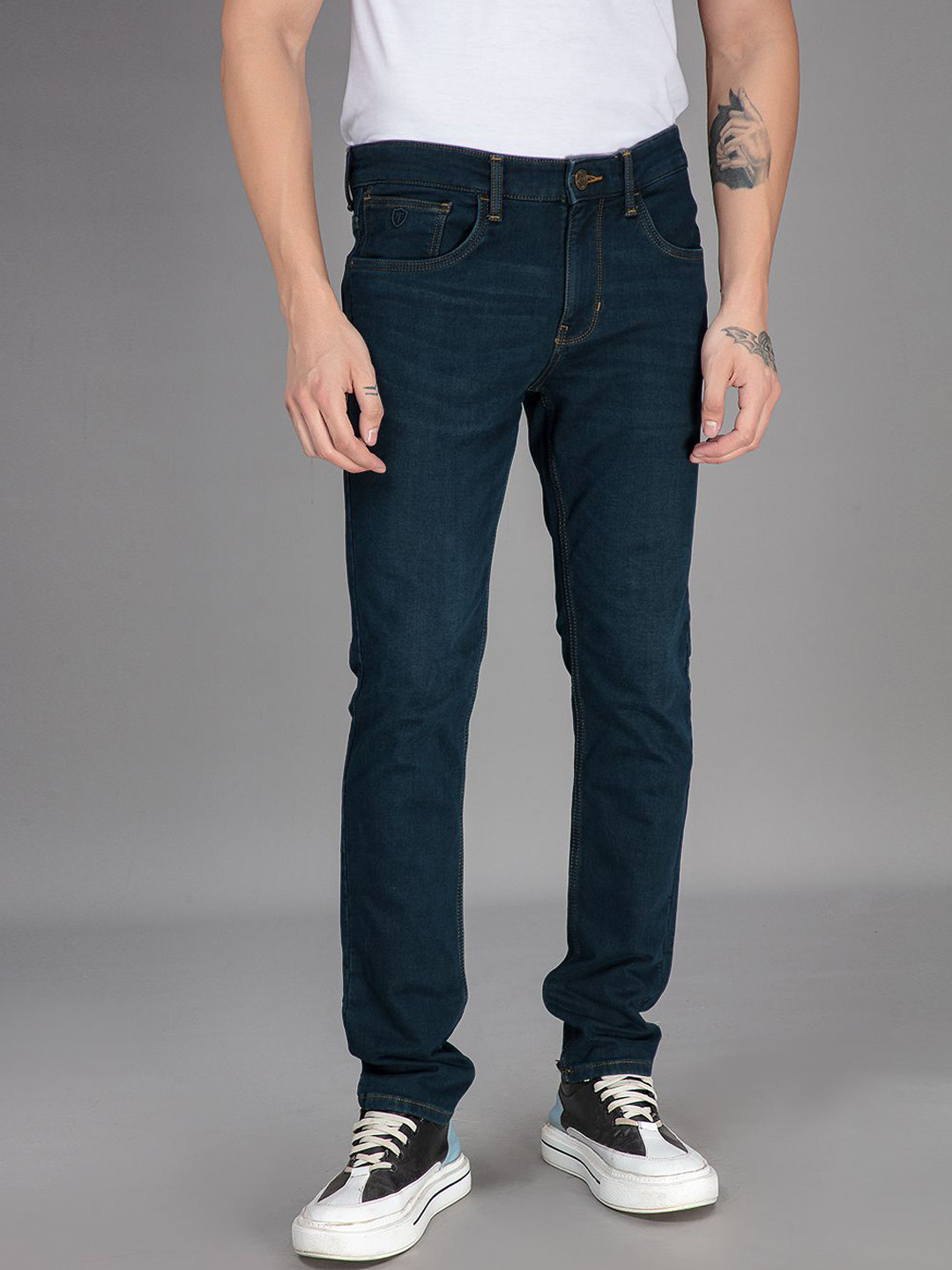 Buy Thinc Men Slim Fit Essence Slim Fit Stretchable Jeans - Jeans for ...