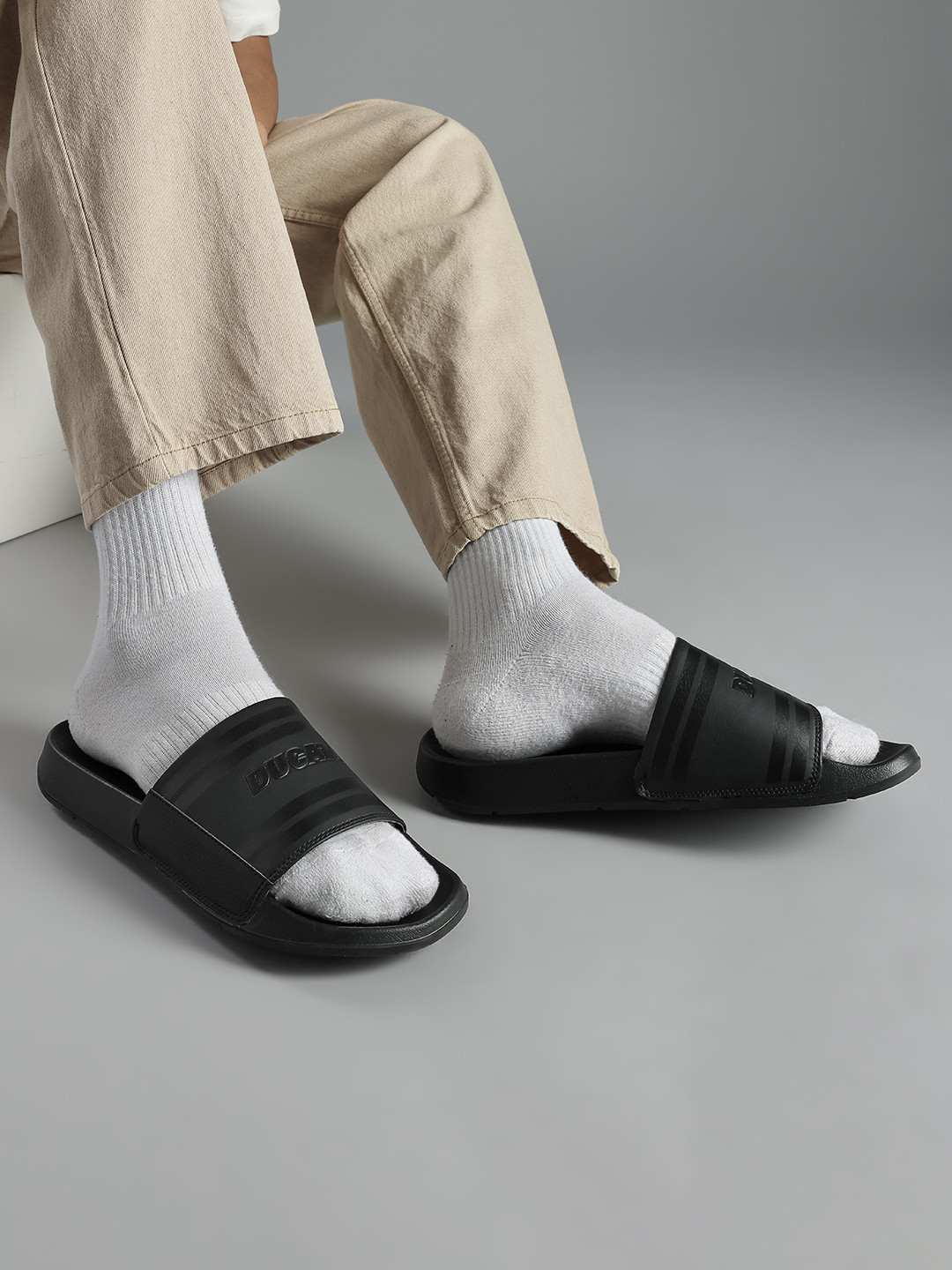 Buy Ducati Men Self Design Sliders - Flip Flops for Men 31966513 | Myntra