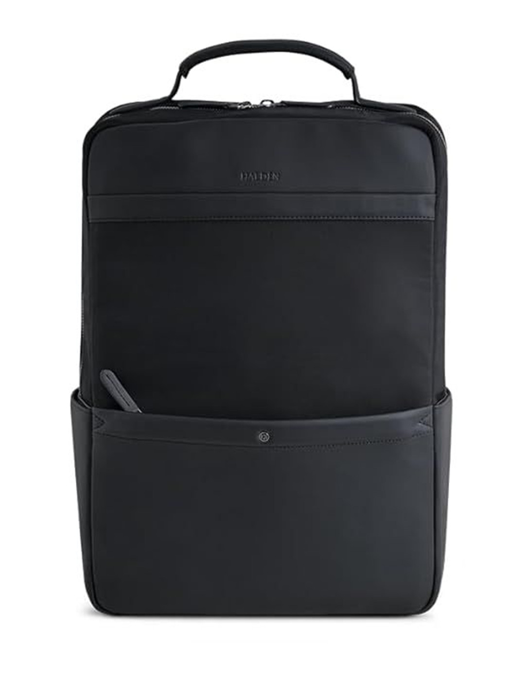 Buy HALDEN HADLEY Backpack For Laptop 14.3", Padded Straps Trolley Vegan Leather With Poly D ...