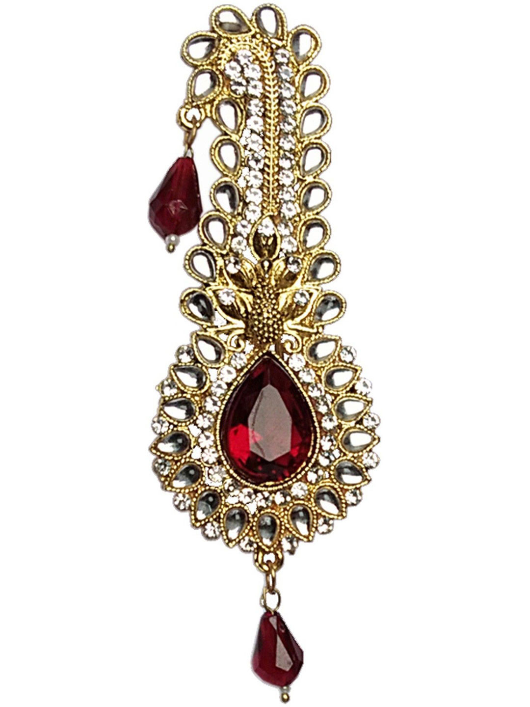 Buy Radhe Creation Men Embellished Safa Kalgi - Brooch for Men 31976177 ...