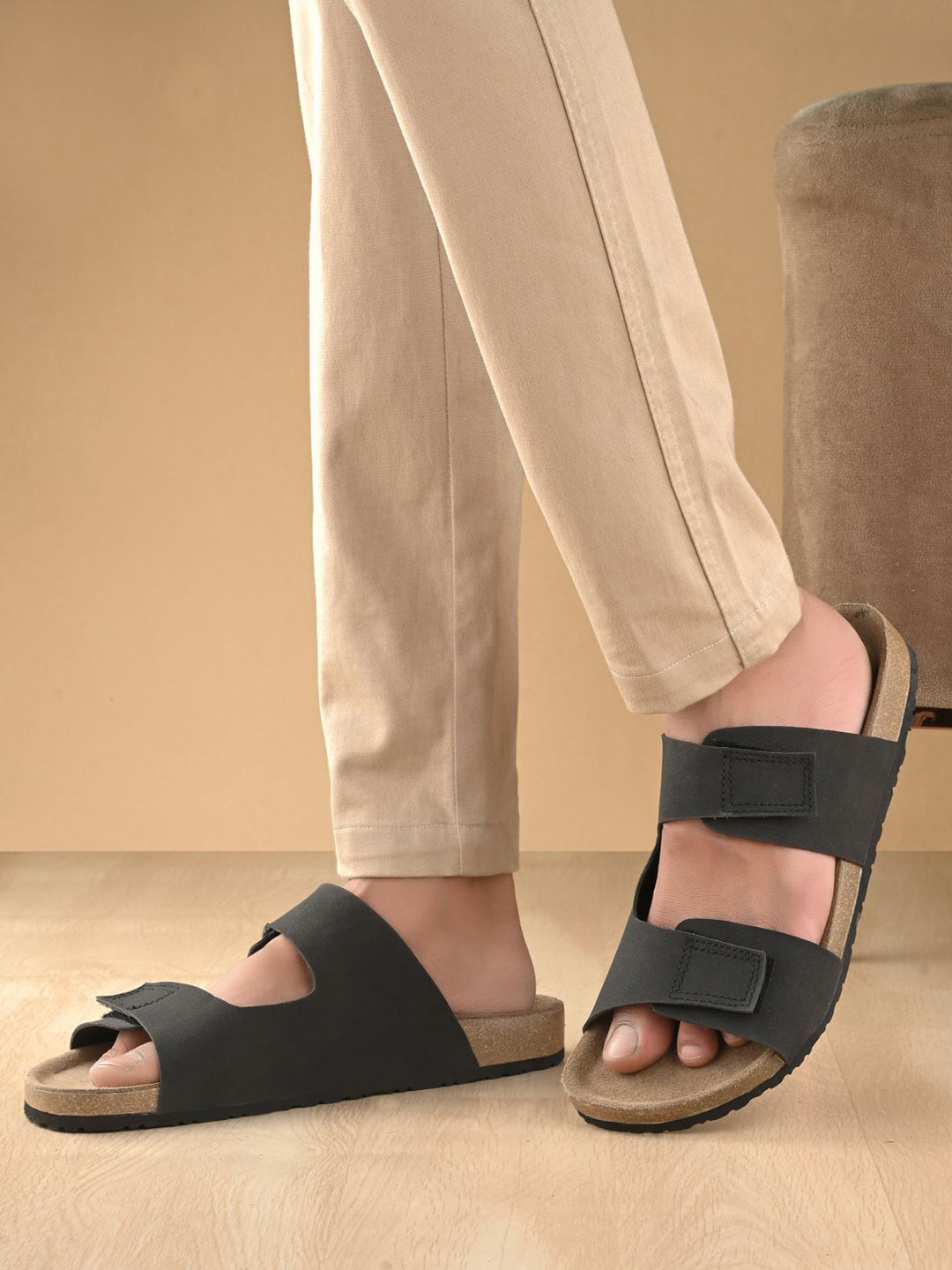 Buy Big Fox Men Comfort Slip On Sandals - Sandals for Men 31978356 | Myntra