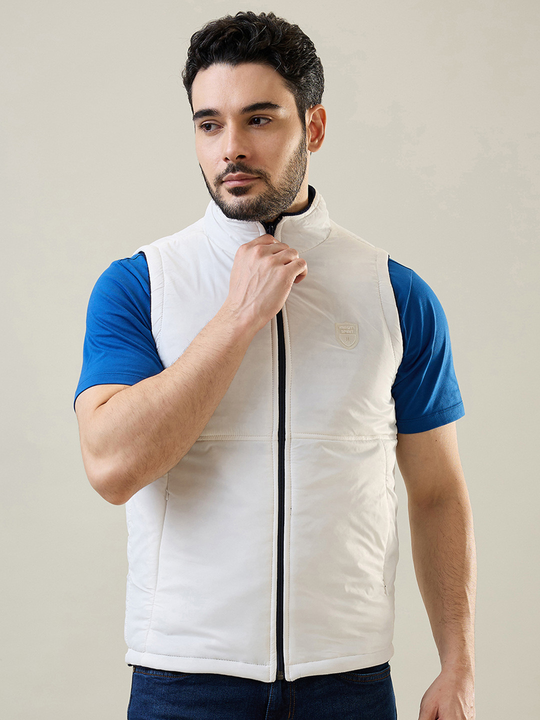 Buy TIM PARIS Men Solid Reversible Lightweight Gilet Jacket - Jackets ...