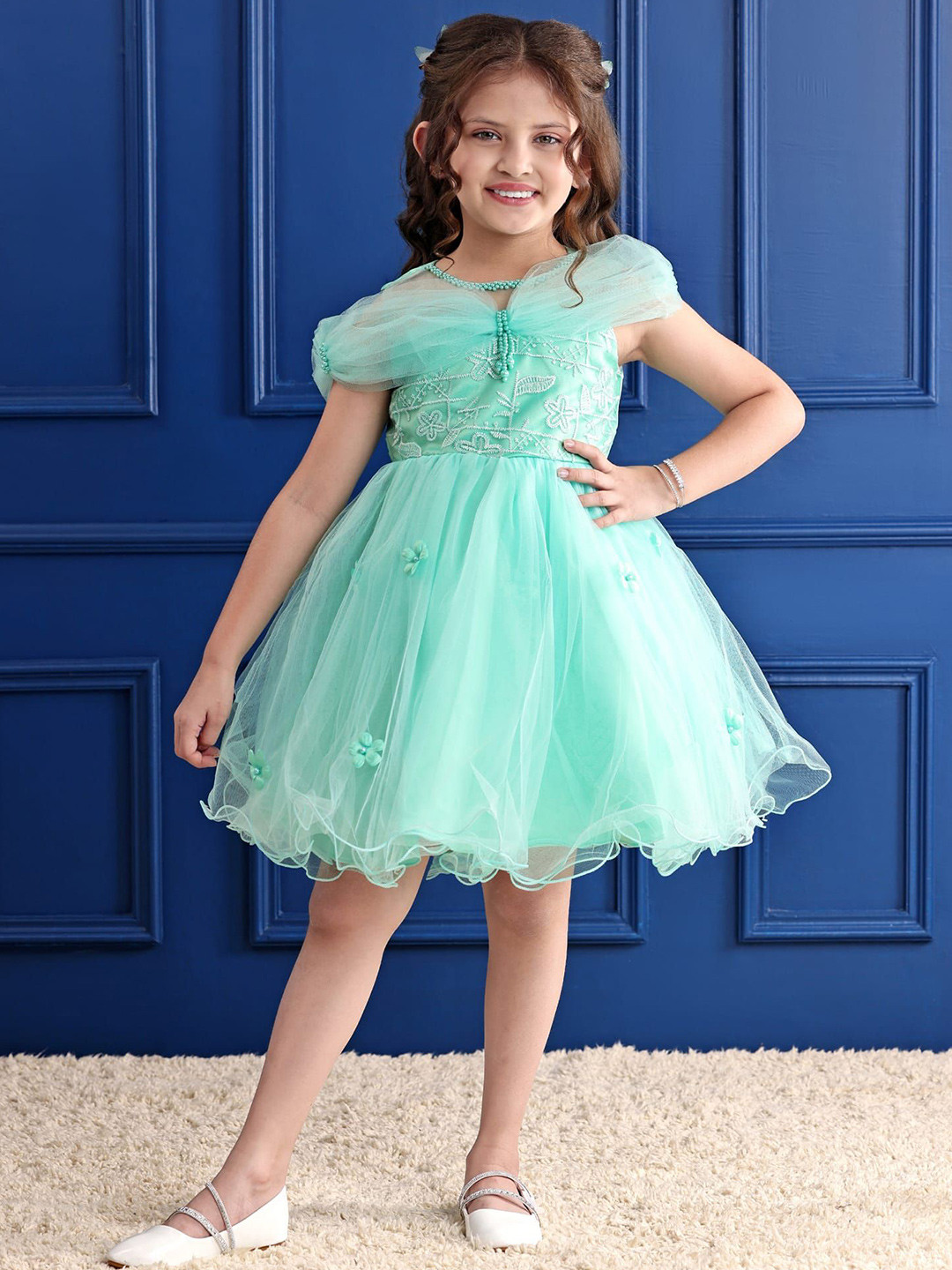 Buy Mark & Mia Girls Embroidered Fit & Flare Dress - Dresses for Girls ...