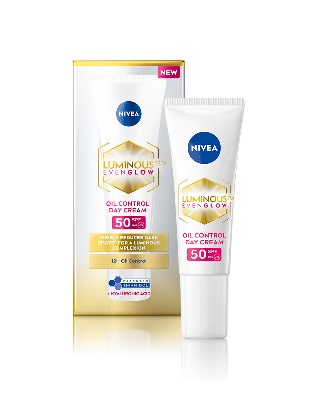 Buy Nivea Luminous Even Glow Oil SPF50 Day Cream With Thiamidol For UV ...