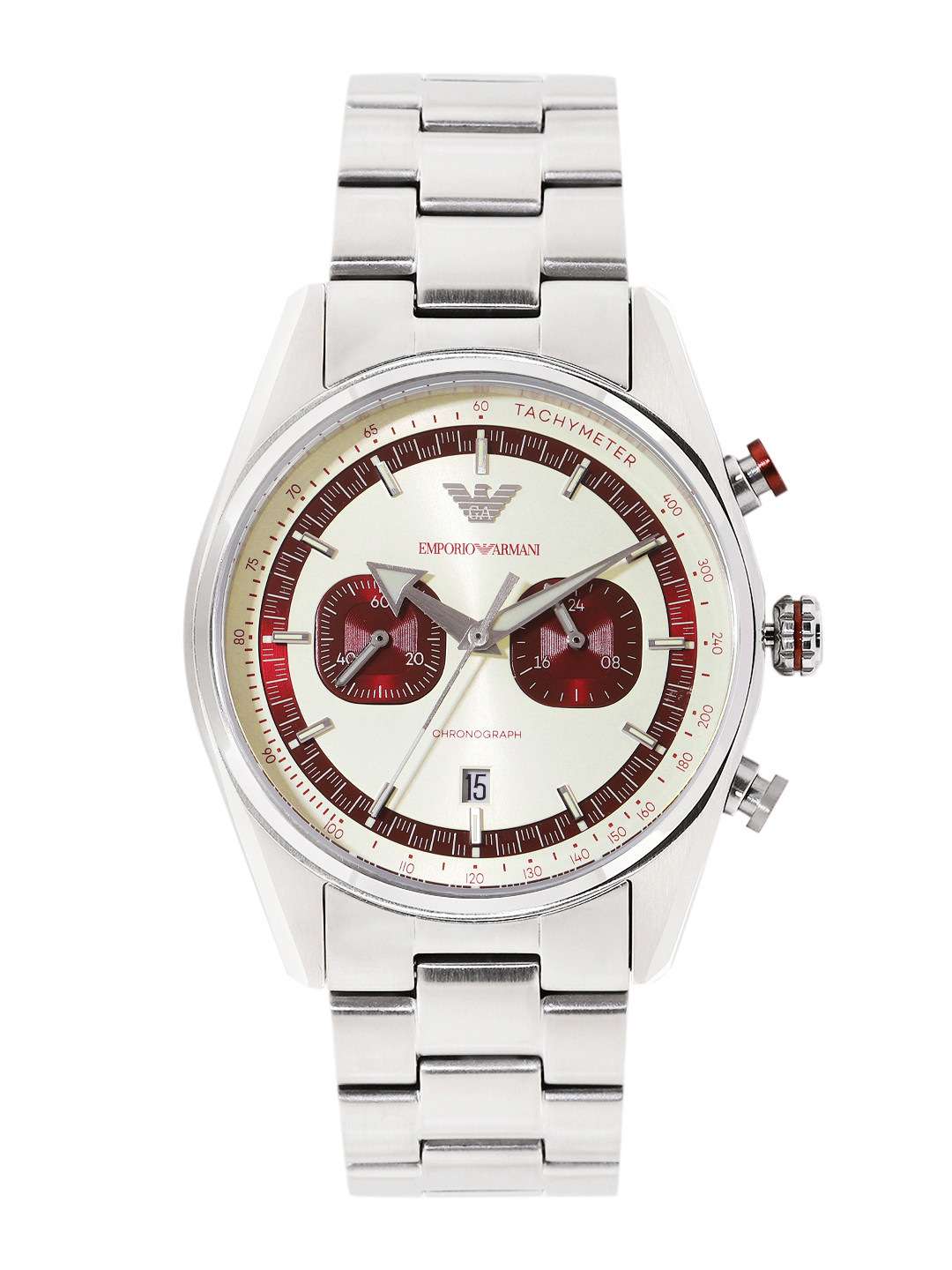 Buy Emporio Armani Men Patterned Chronograph Analogue Watch AR11645I ...