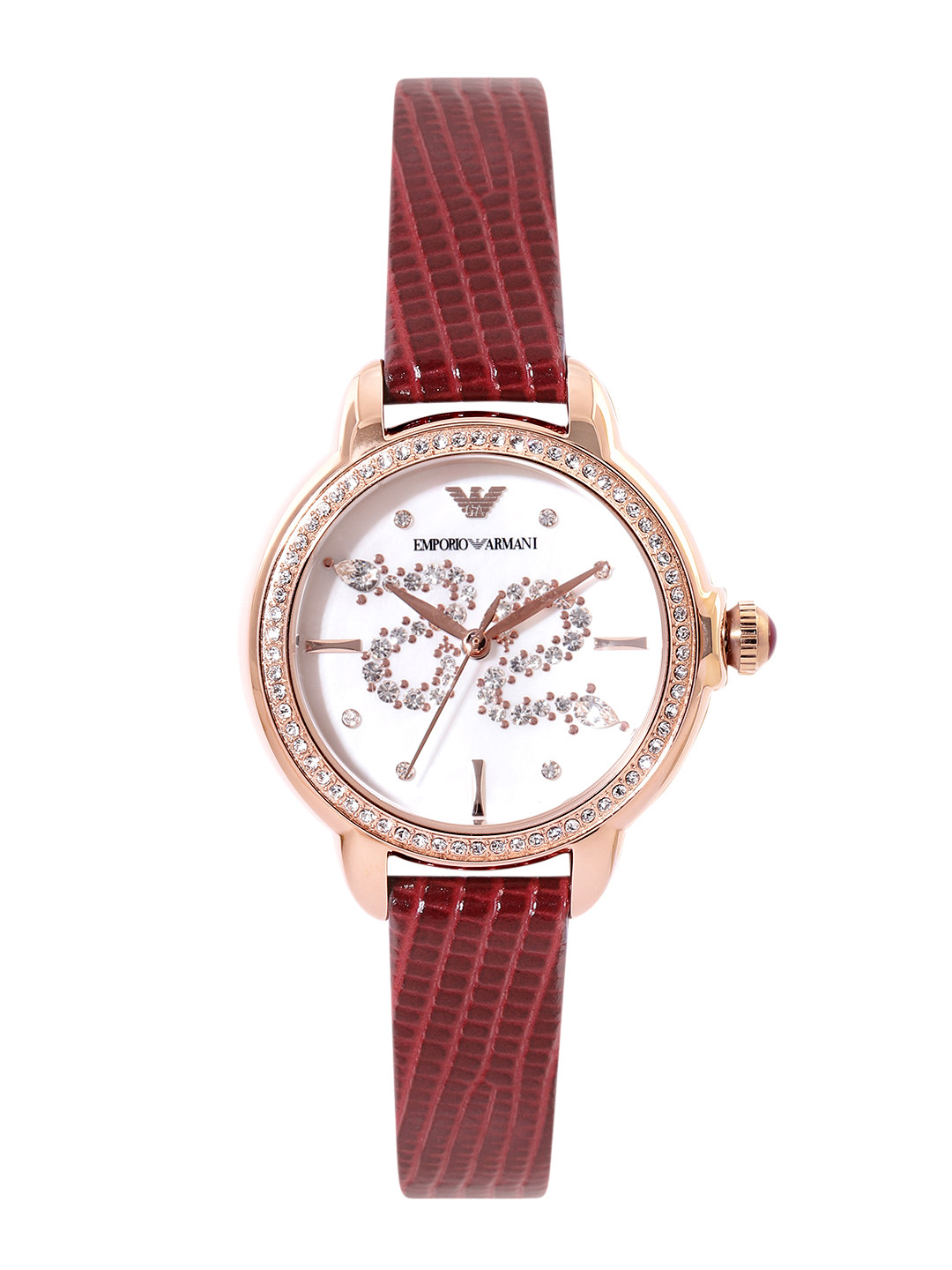Buy Emporio Armani Women Embellished Analogue Watch AR11646 - Watches ...