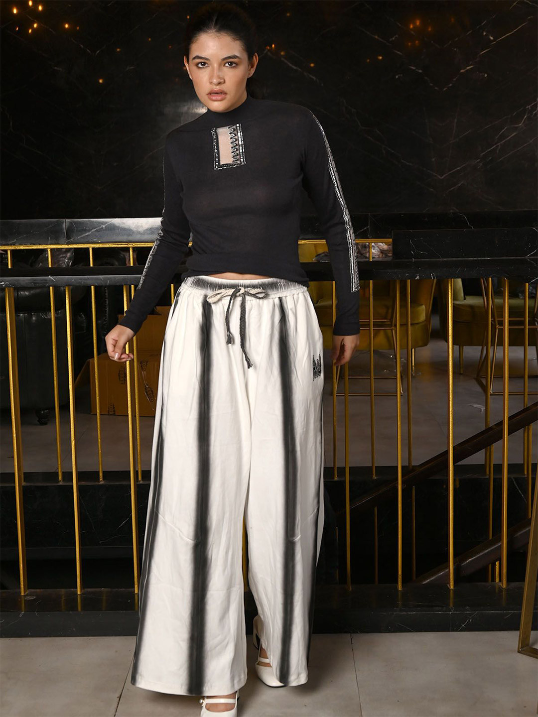 Buy ODETTE Women Lycra Patterned Top - Tops for Women 31993278 | Myntra