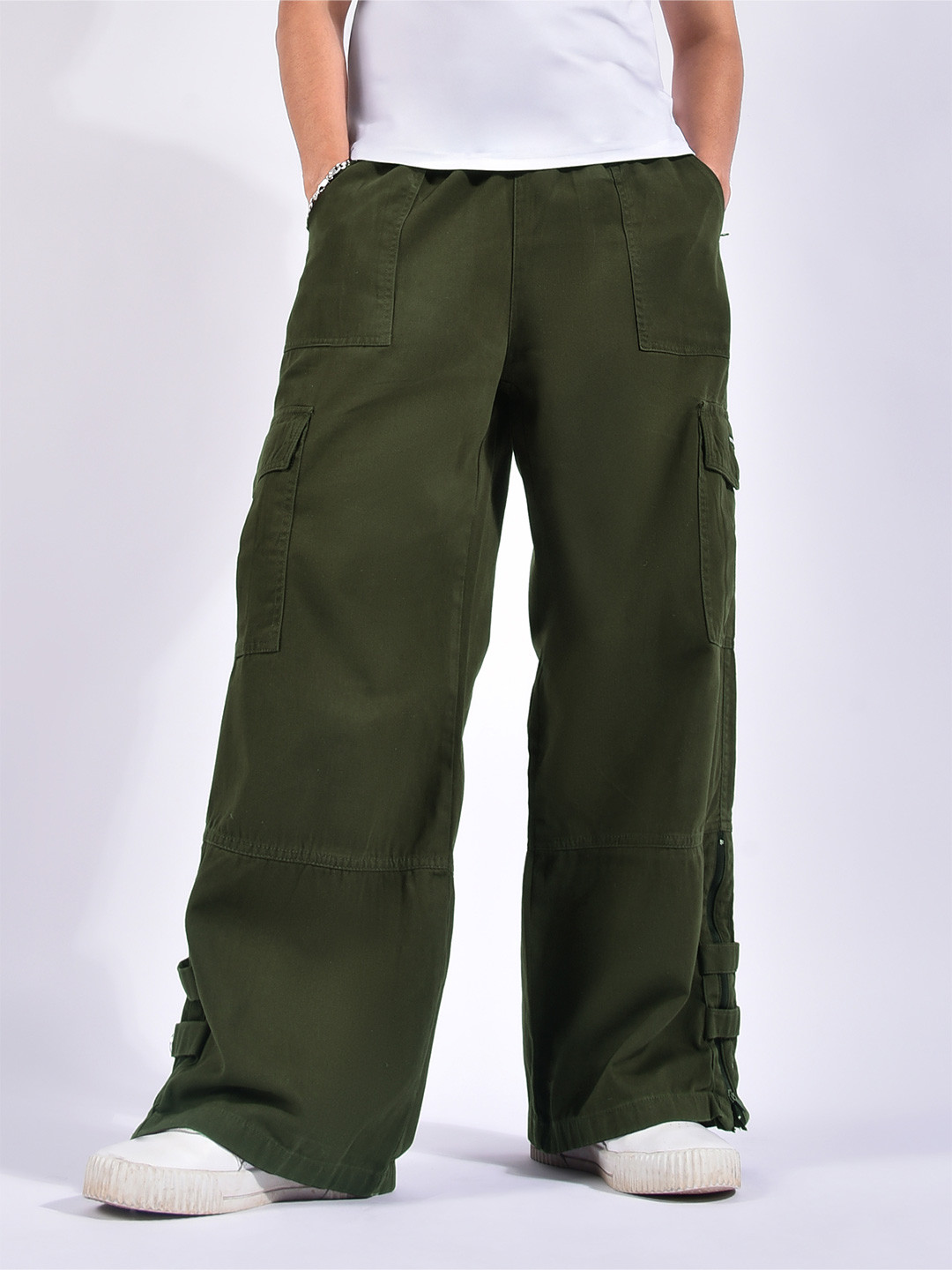 Buy Beyoung Men Crocodile Zippered Cargo Pants - Trousers for Men ...
