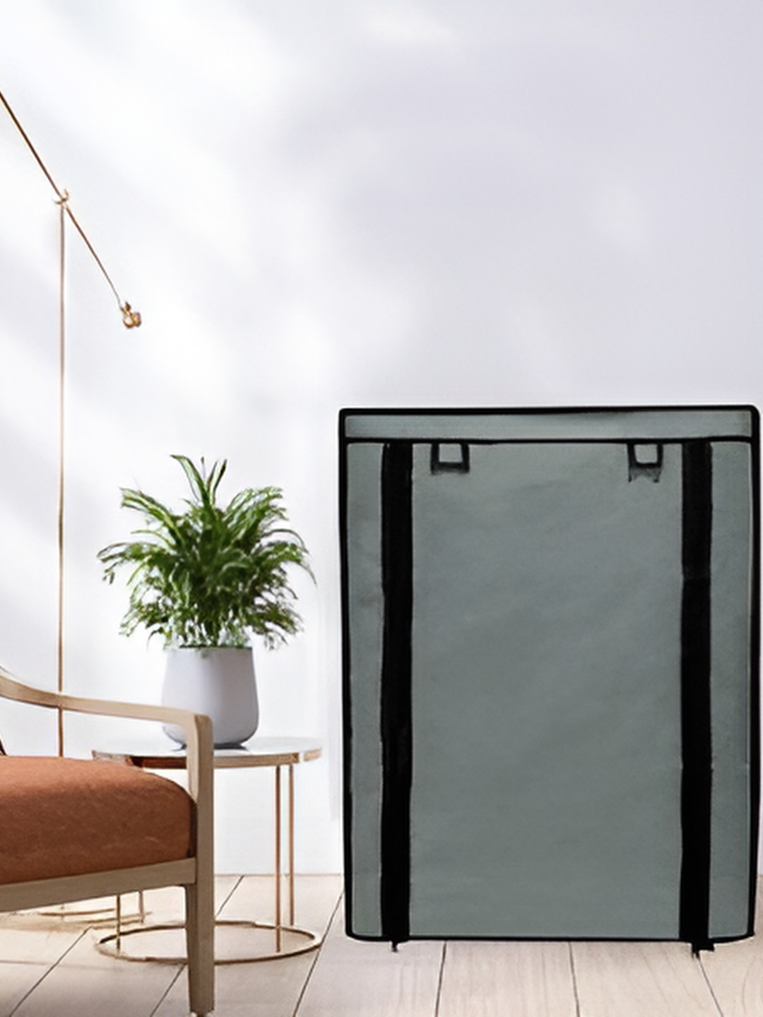 Buy Urban Choice Grey And Black 5 Layers Collapsible Shoe Rack - Shoe ...