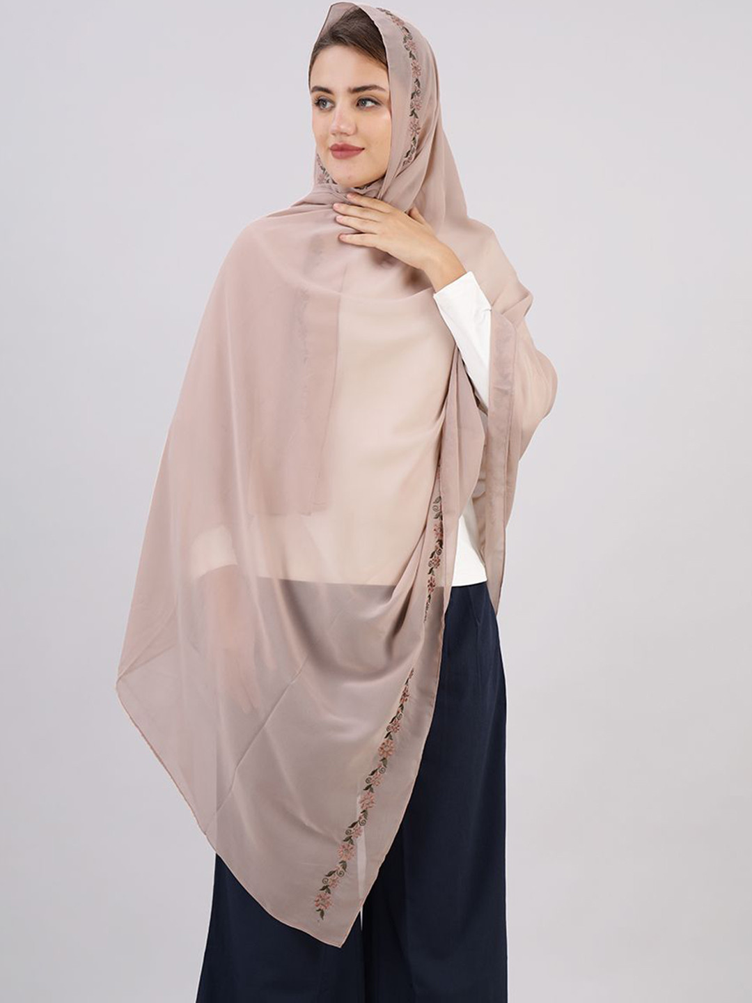 Buy IDH London Women Embroidered Hijab Burqa - Burqas for Women ...