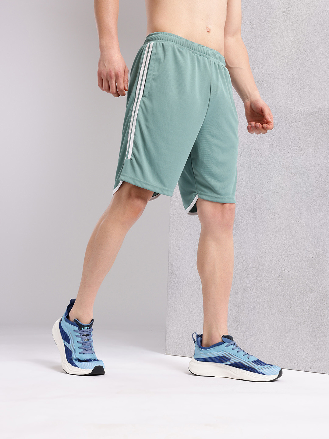 Buy HRX By Hrithik Roshan Men Striped Running Shorts - Shorts for Men ...