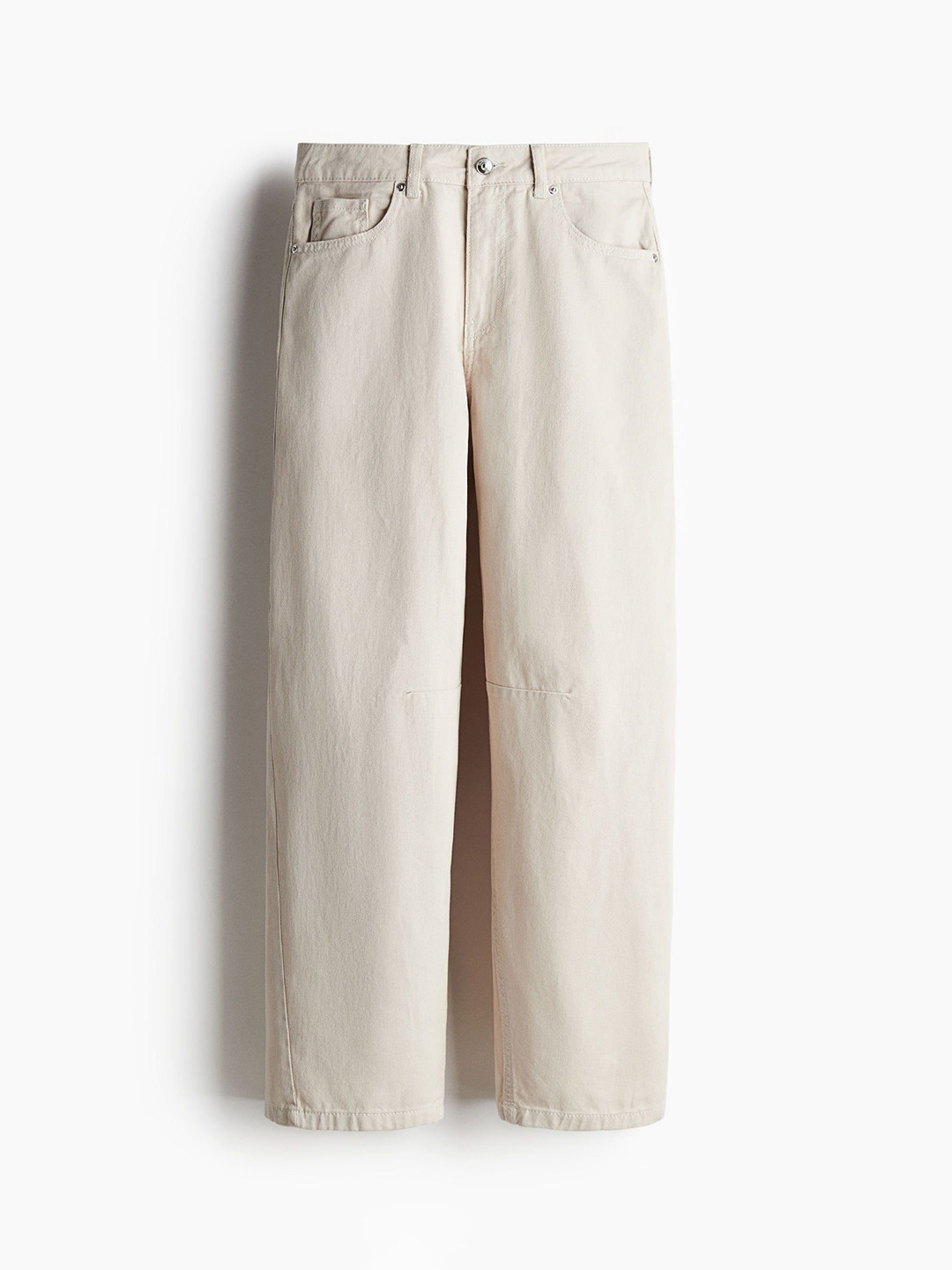 Buy H&M Women Barrel Leg Twill Trousers - Trousers for Women 32038913 ...
