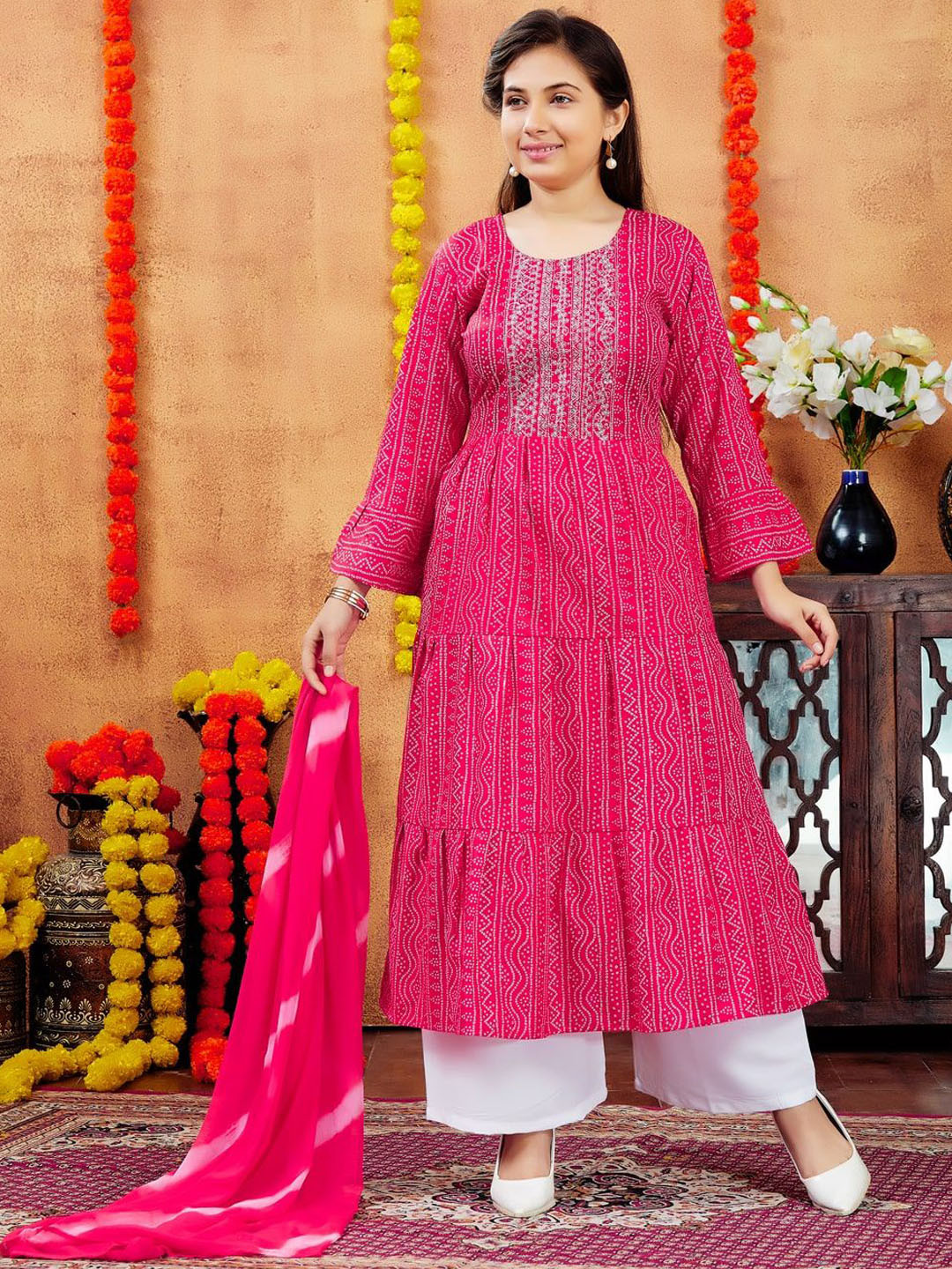 Buy Aarika Girls Printed Anarkali Kurta - Kurtas for Girls 32045752 ...