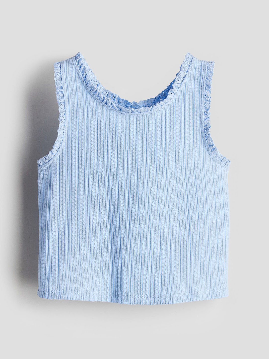 Buy H&M Girls Lace Trimmed Vest Top - Tops for Girls 32047374 | Myntra