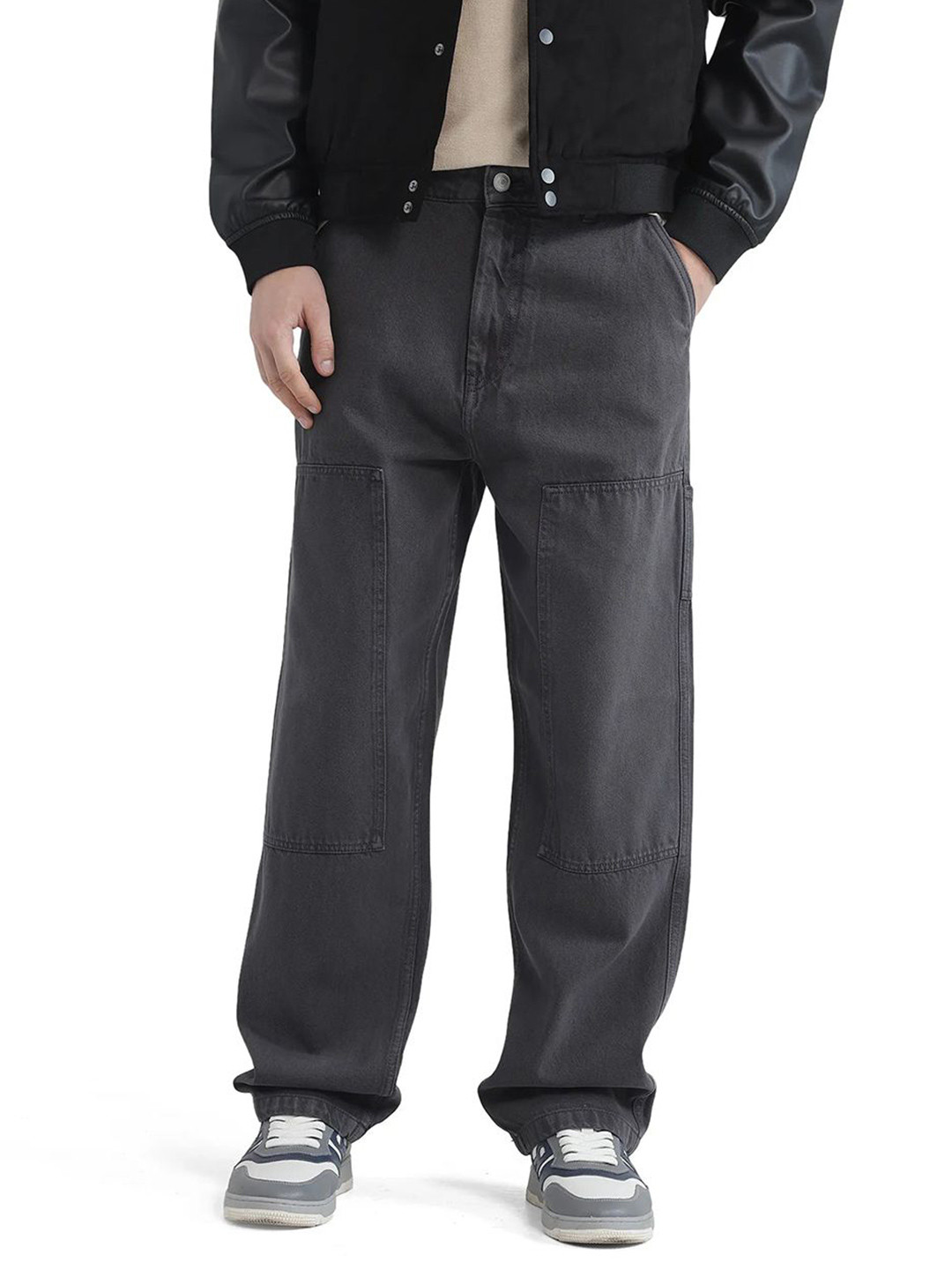 Buy RARE RABBIT Men Klop Dark Grey Slouchy Fit Light Fade Jeans - Jeans ...