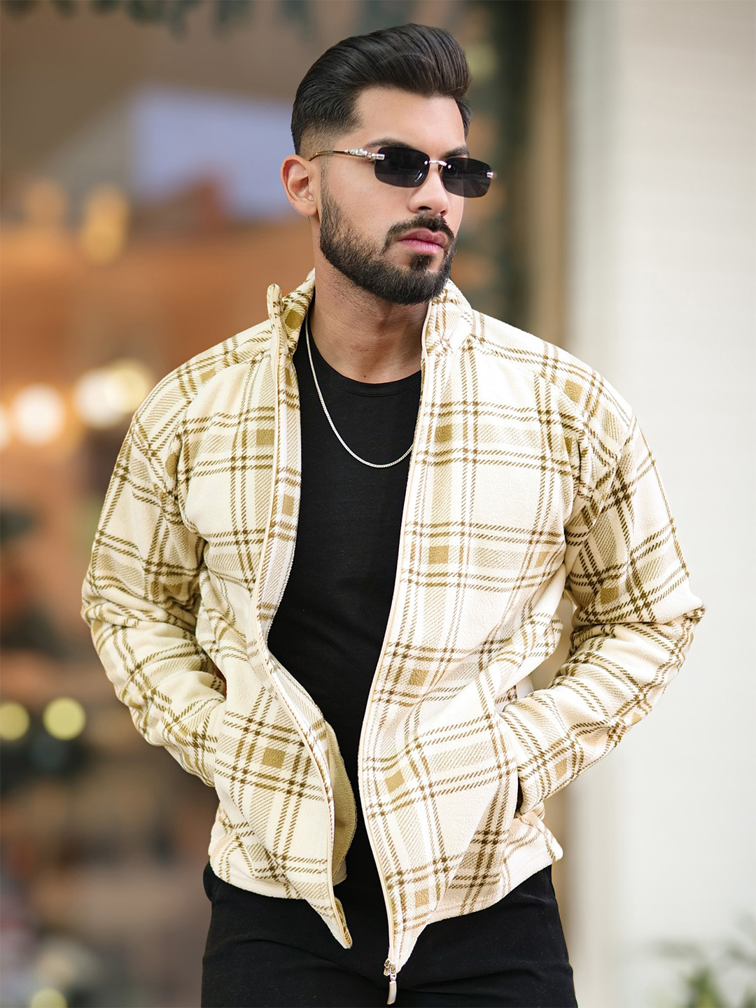 Buy Maniac Men Checked Relaxed Fit Cotton Shacket - Shackets for Men ...