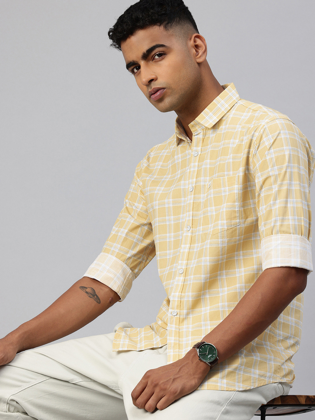 Buy Majestic Man Opaque Checked Casual Shirt - Shirts for Men 32059613 ...