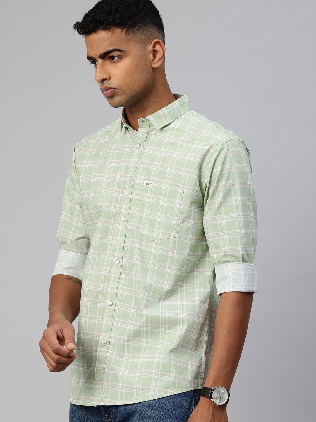 Buy Majestic Man Opaque Checked Casual Shirt - Shirts for Men 32059616 ...