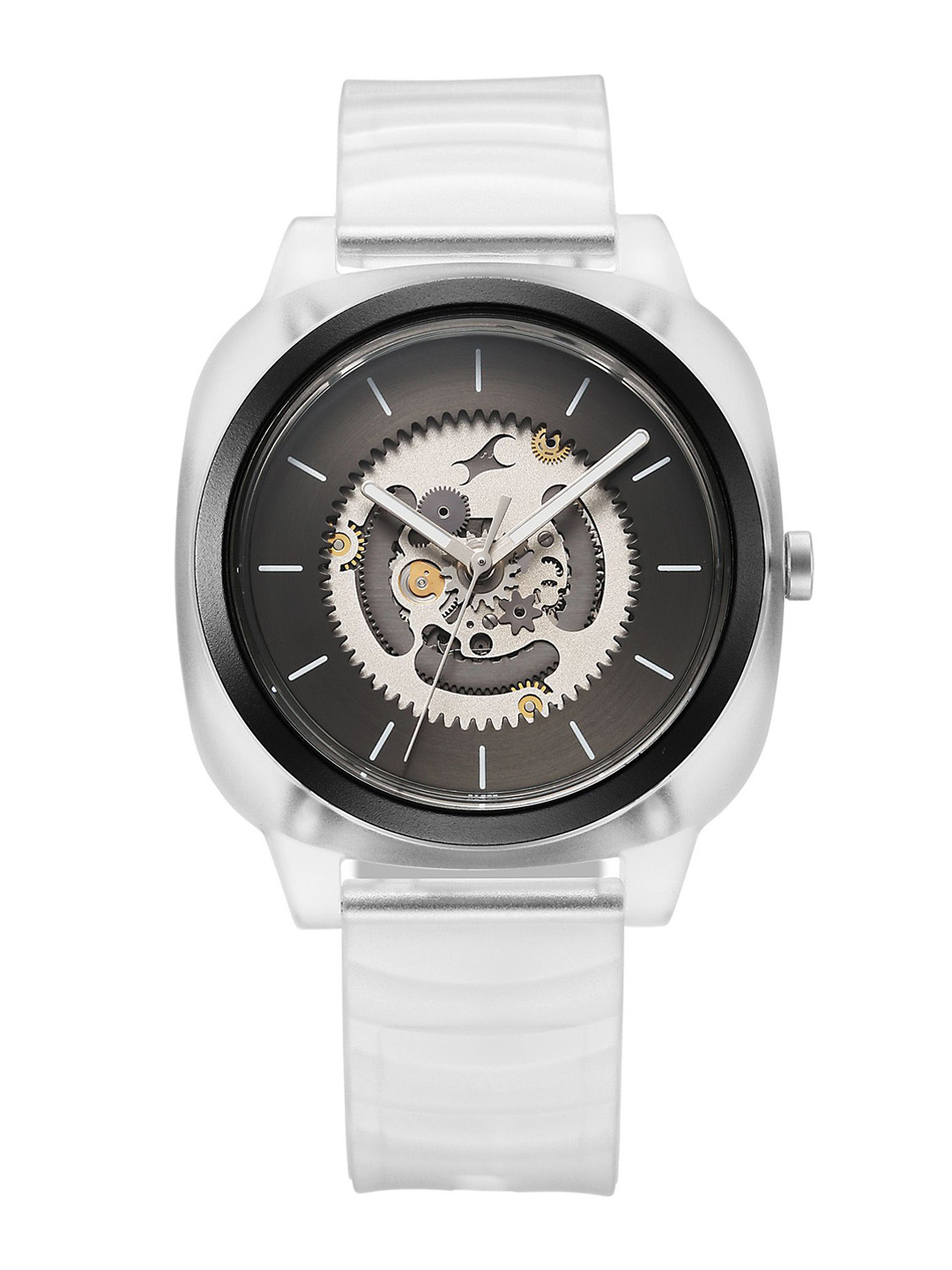 Buy Fastrack Unisex Bare Hype Transparent Quartz Anthacite Dial ...