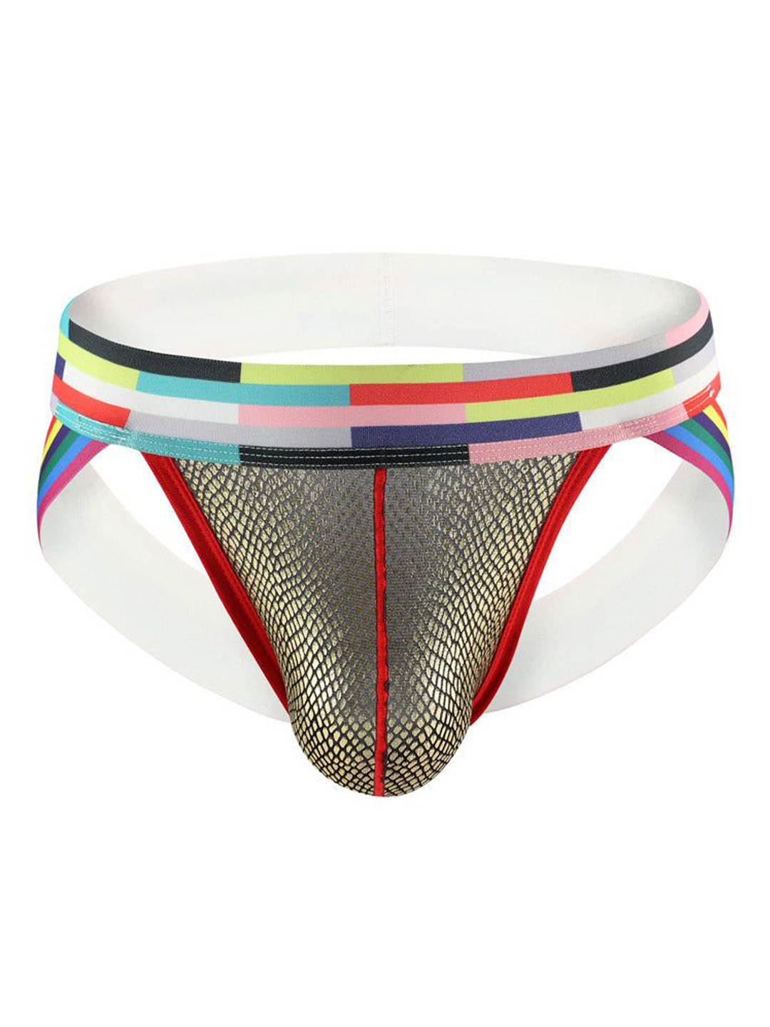 Buy PANTEAZY Self Design Shiny Crotch Jockstrap Thong Briefs ZNCL HY SM21 M G - Briefs for Men ...