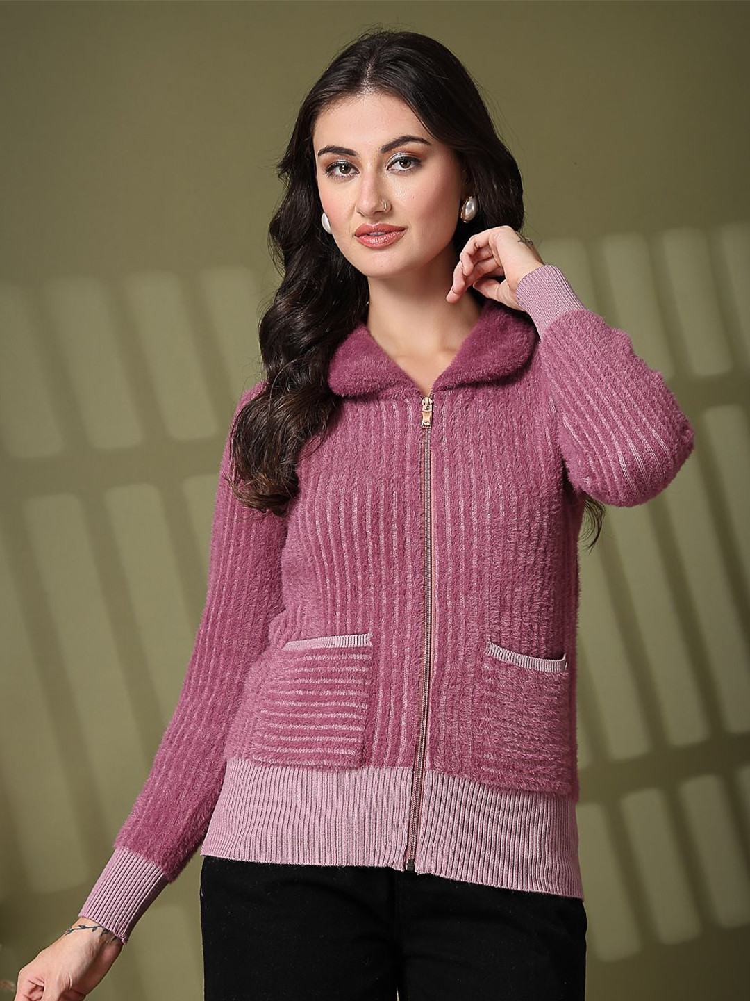 Buy Juelle Women Ribbed Cardigan - Sweaters for Women 32090835 | Myntra